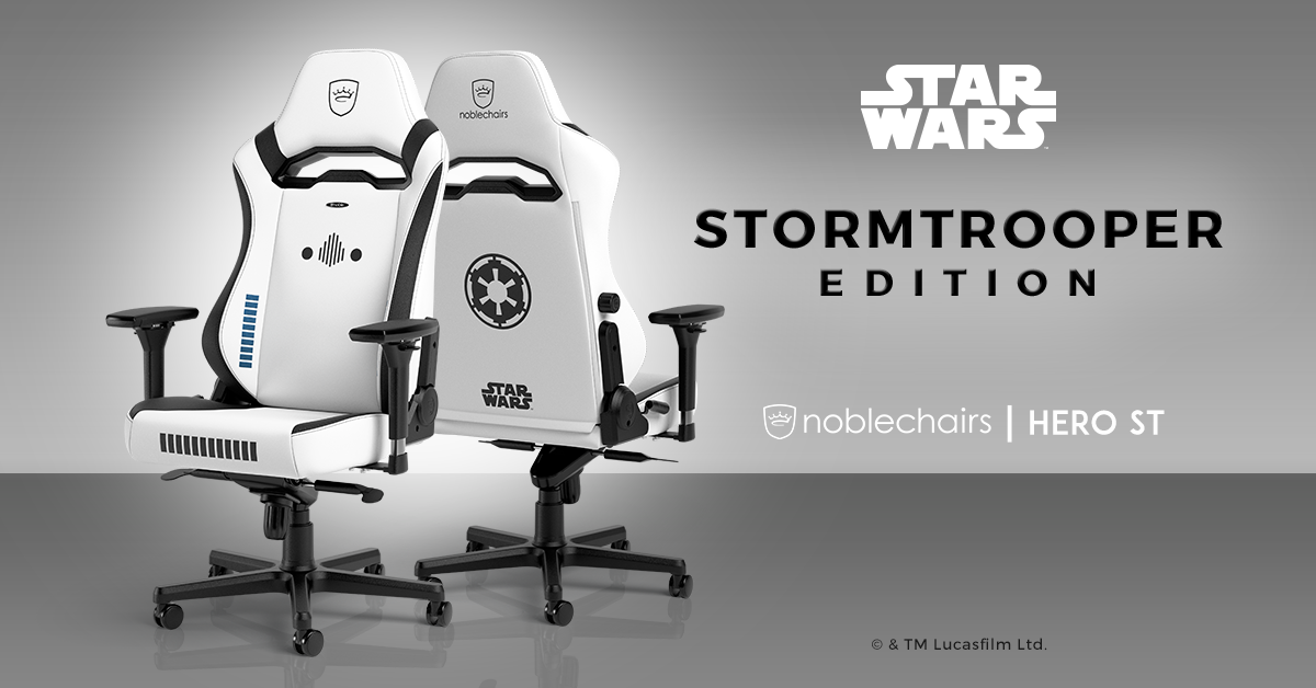 Exciting Stormtrooper Gaming Chair from noblechairs - Overclockers UK